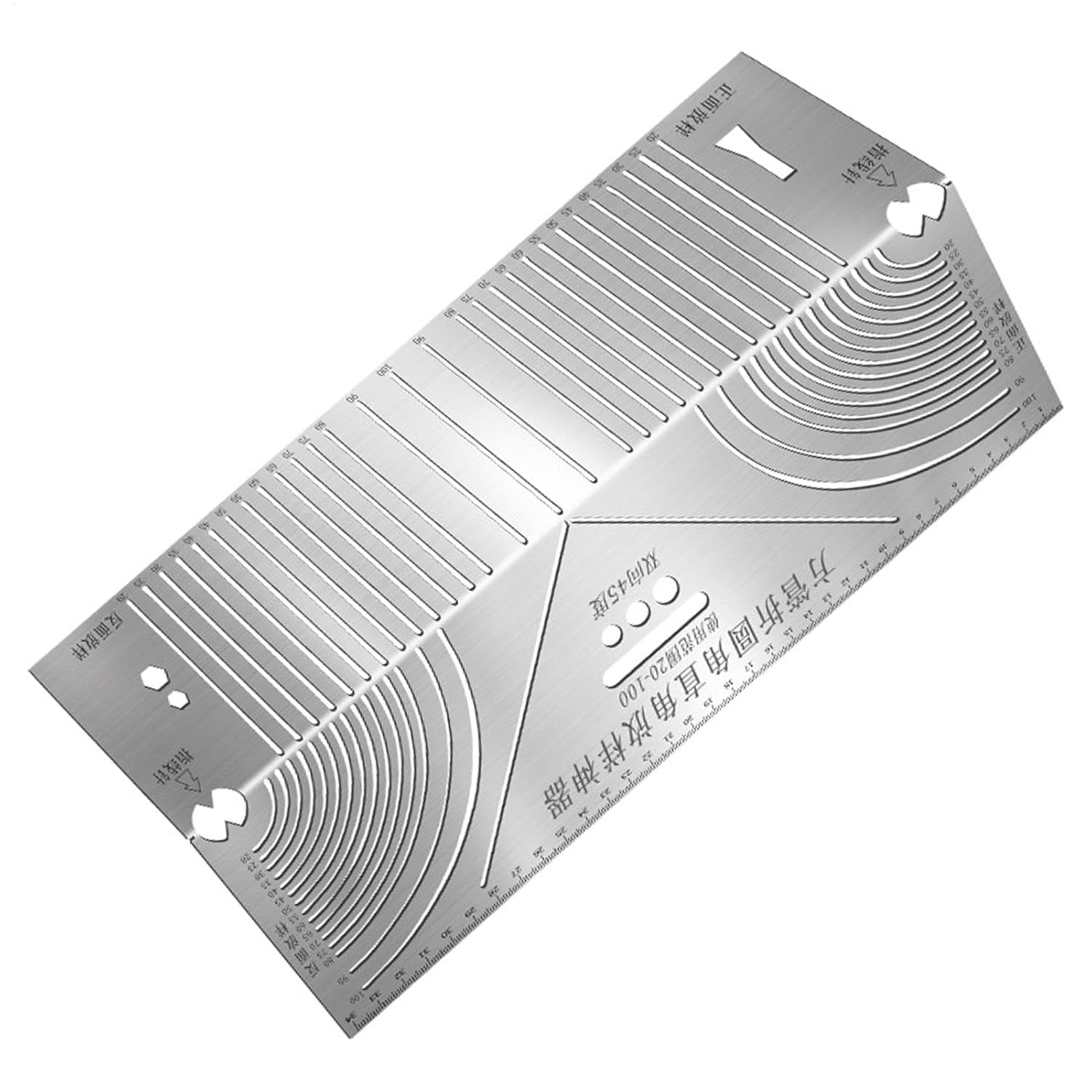 XD5-Stainless Steel Arc Marking Ruler - 90 deggree Right Angle Folding ...