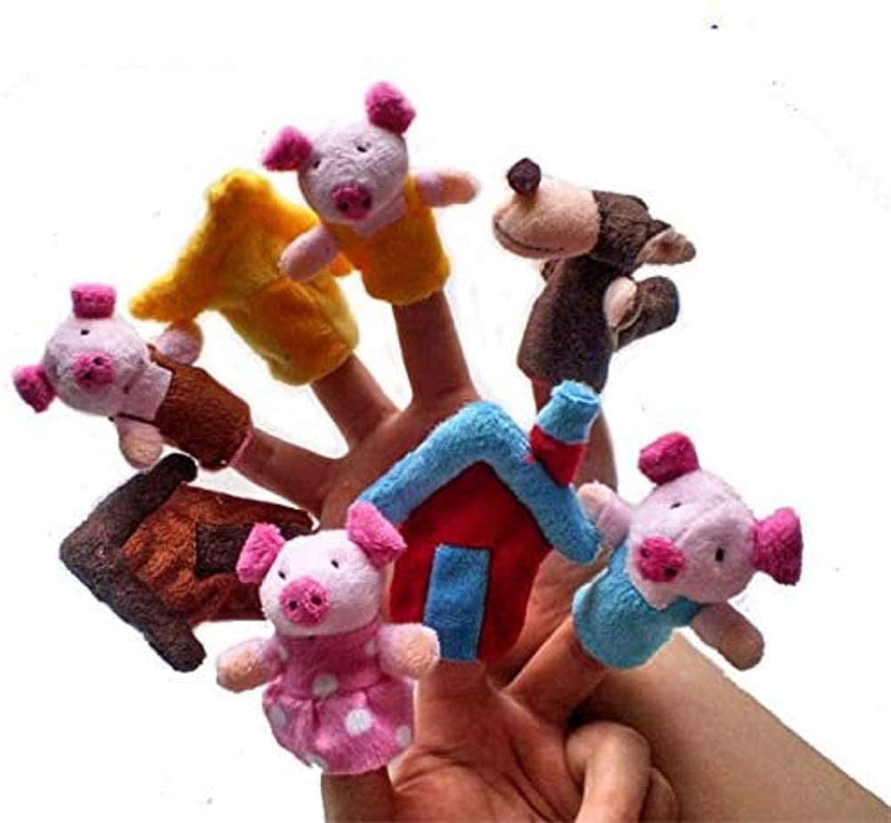 XD5-Story Telling Time Finger Puppets, The Three Little Pigs Animal ...