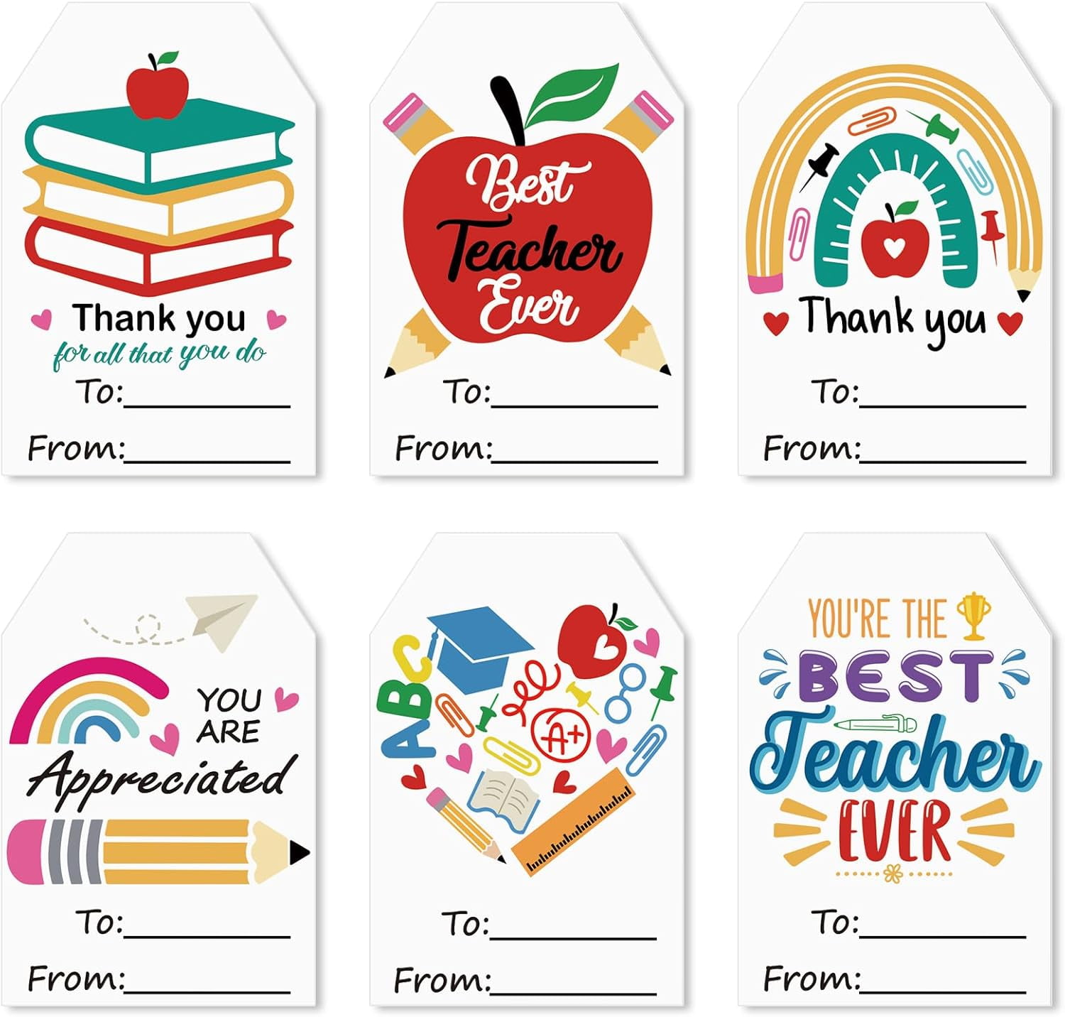 XD5-Teacher Appreciation Stickers, 36Pcs Thank You Teacher Labels ...