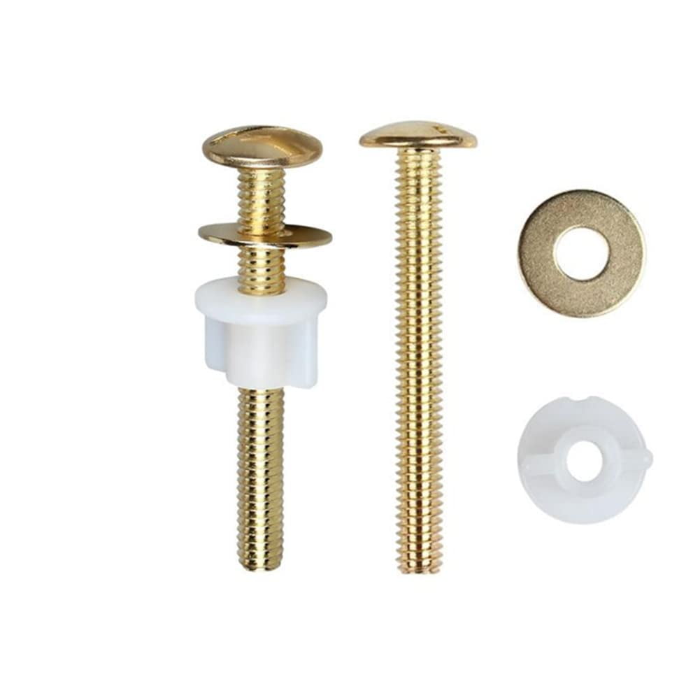 XD5-Universal Toilet Seat Bolts Screws Set with Plastic Nuts and Metal ...