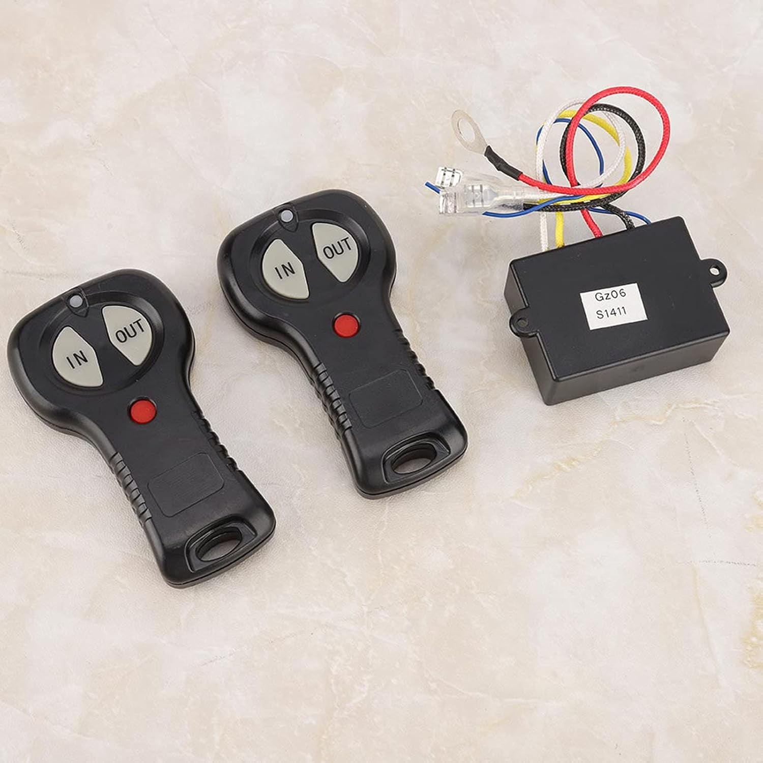 XD5-Universal Winch Remote Control Kit Car Truck 12V Pair Long Distance ...