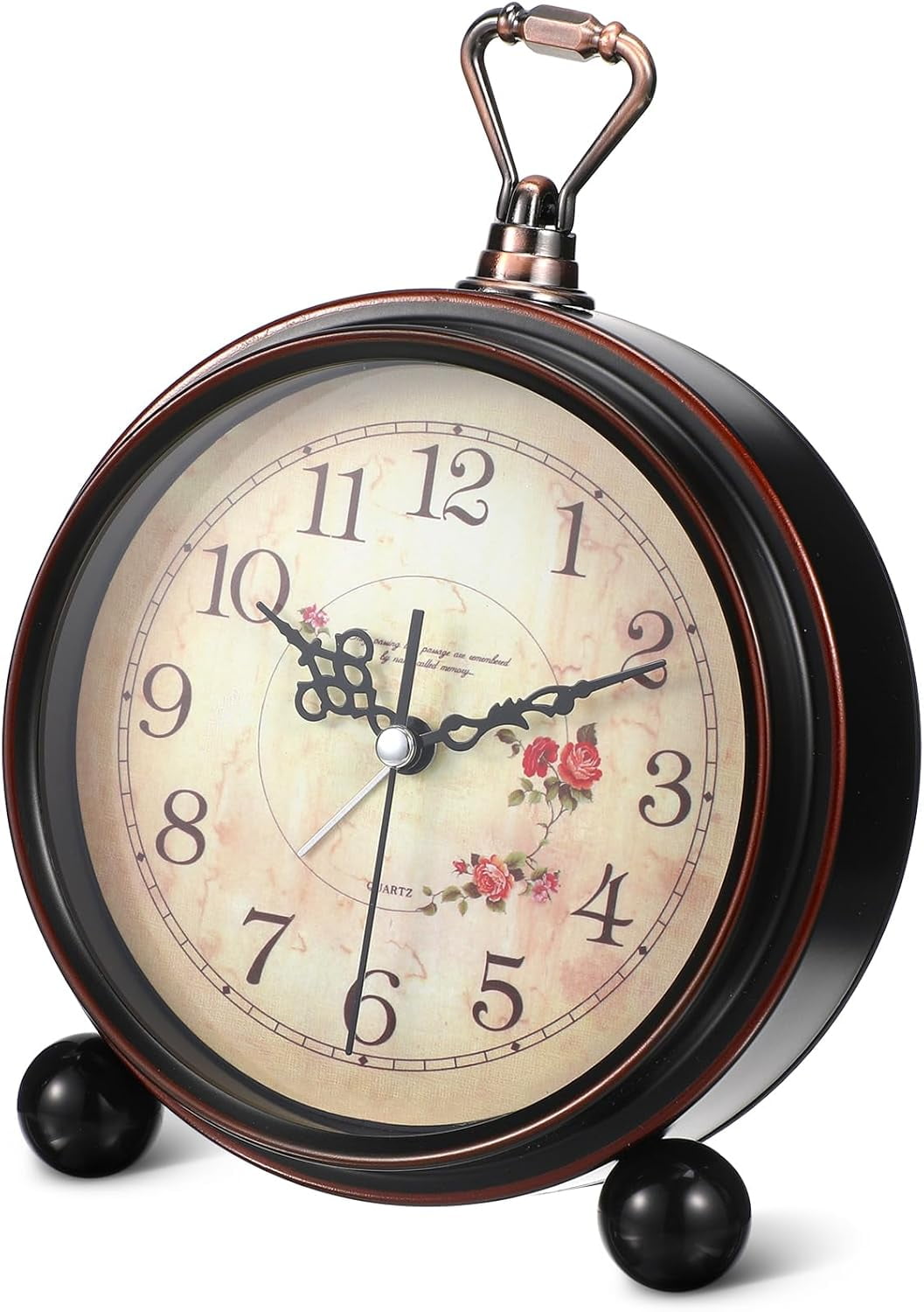 XD5-Vintage Style Alarm Clock Silent Antique Retro Table Clock ...