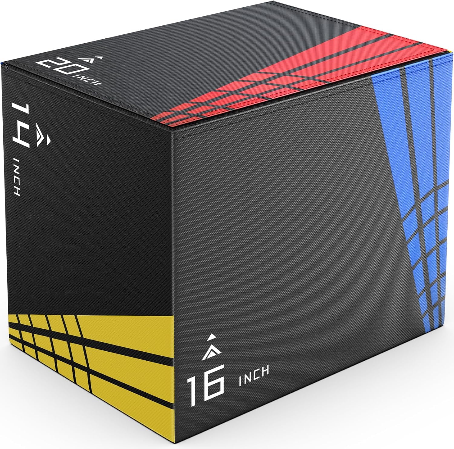 XDDAIS 3-in-1 Heavier Foam Plyometric Box Jumps for Home Gym,Firm Soft Foam Plyo Box,30”x24”x20 ...