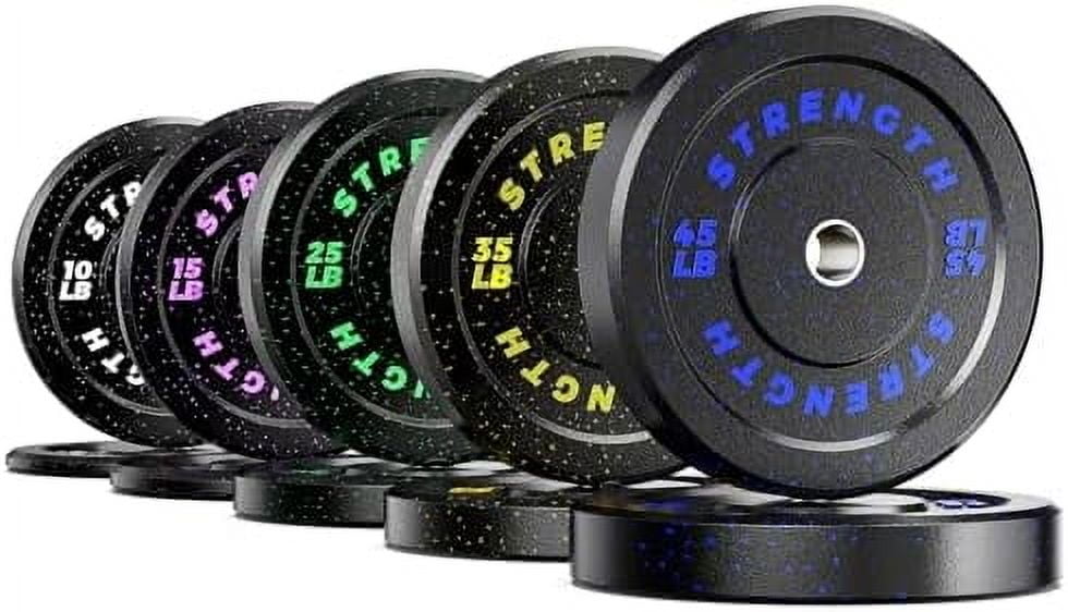 XDDIAS 10/15/25/35/45 Olympic Bumper Plates, High-Bounce Olympic Weight ...