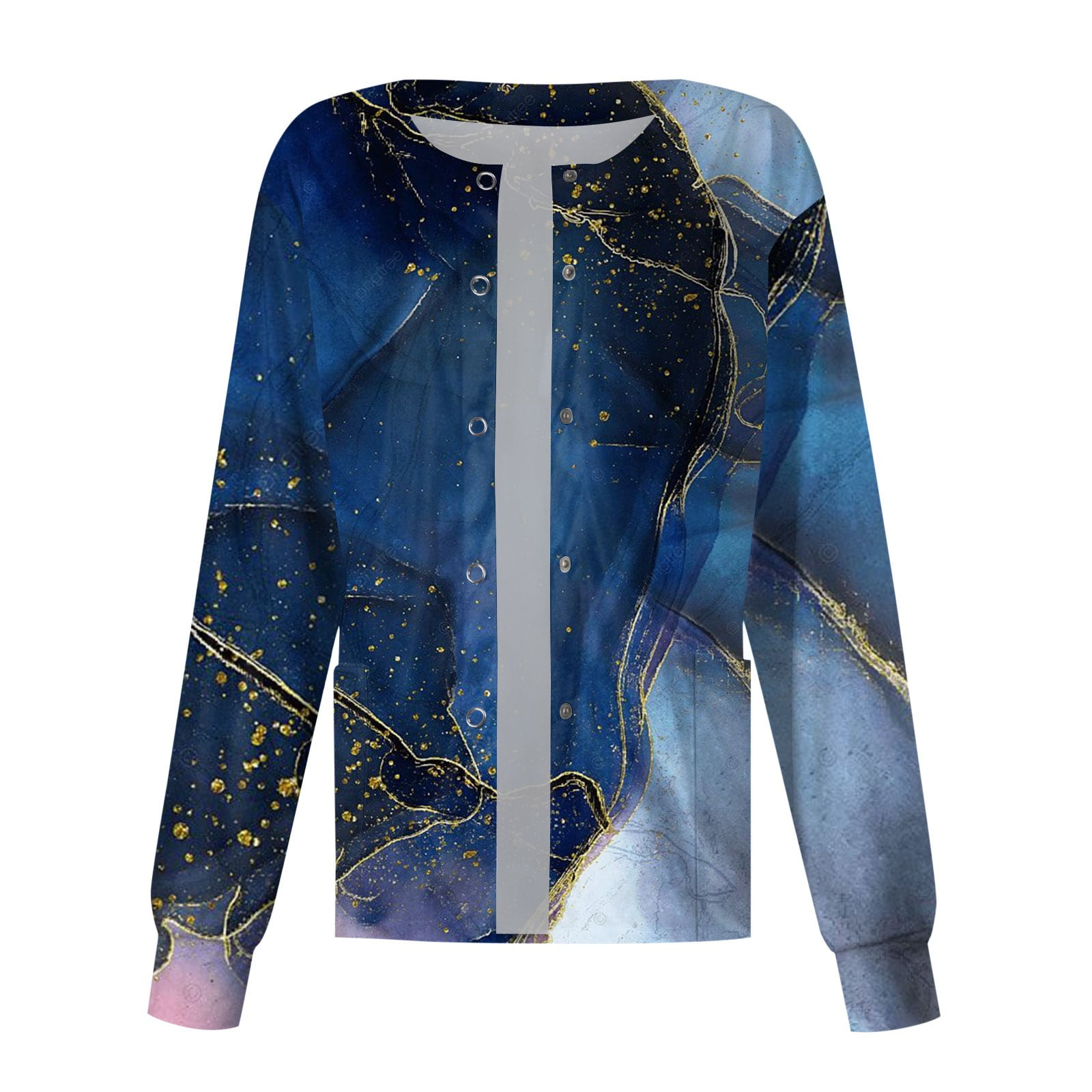 Customer reviews for XDDLITP Black Scrub Jackets for Woman Long Sleeve ...