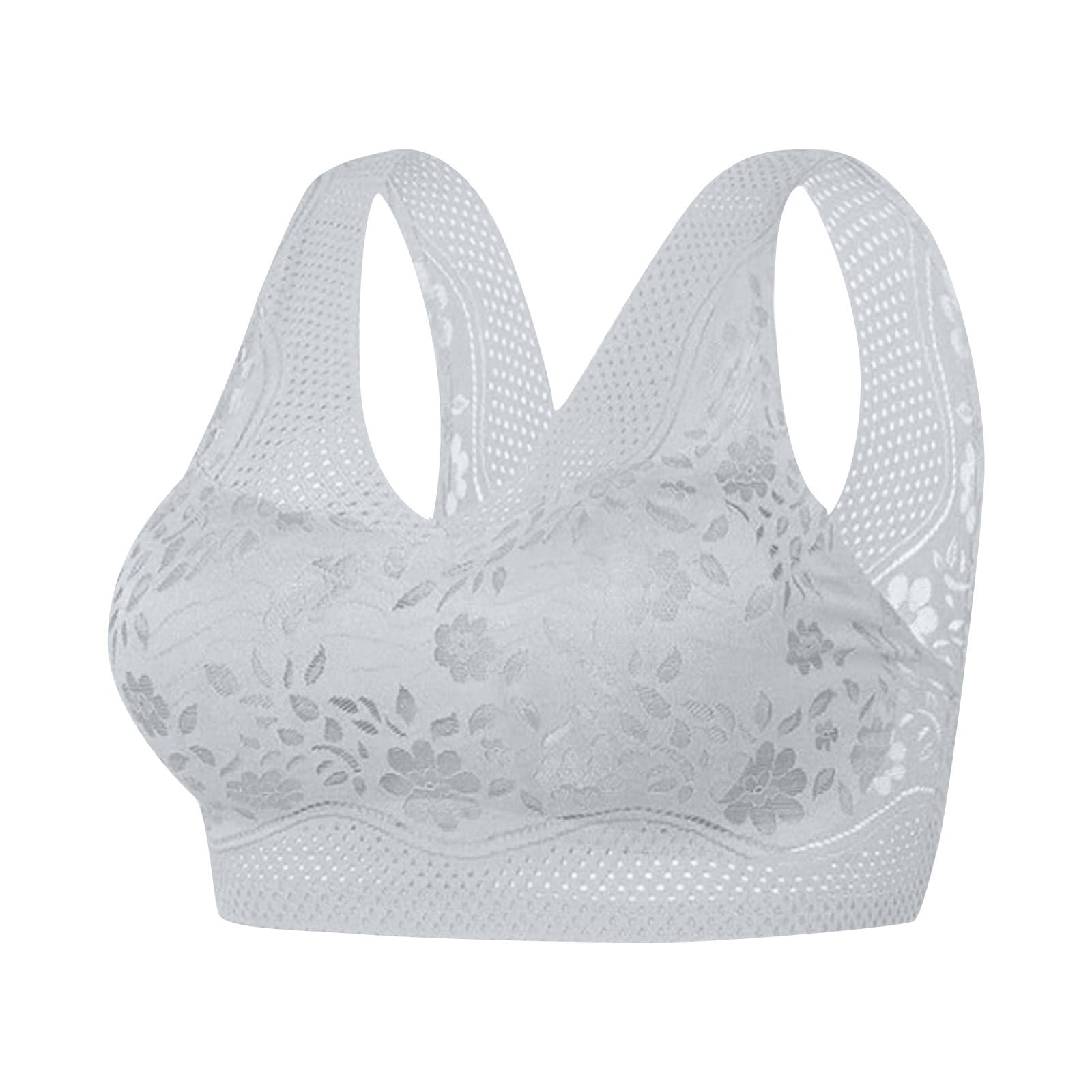 XDDLITP Bra Womens Comfy Anti-Sagging Bra Zenchic Gathered Bra Plus ...