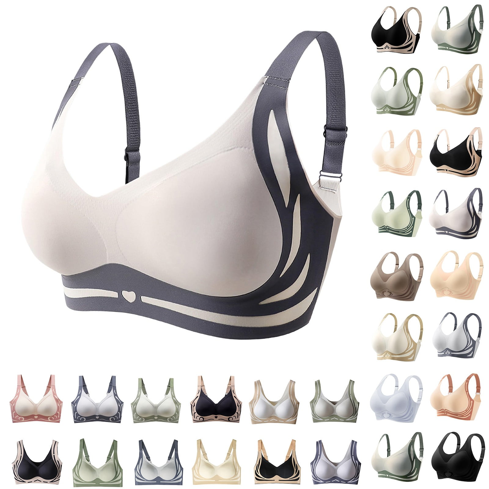 XDDLITP Caralush Bra for Women Lushfitting Powerful Push-up Seamless ...