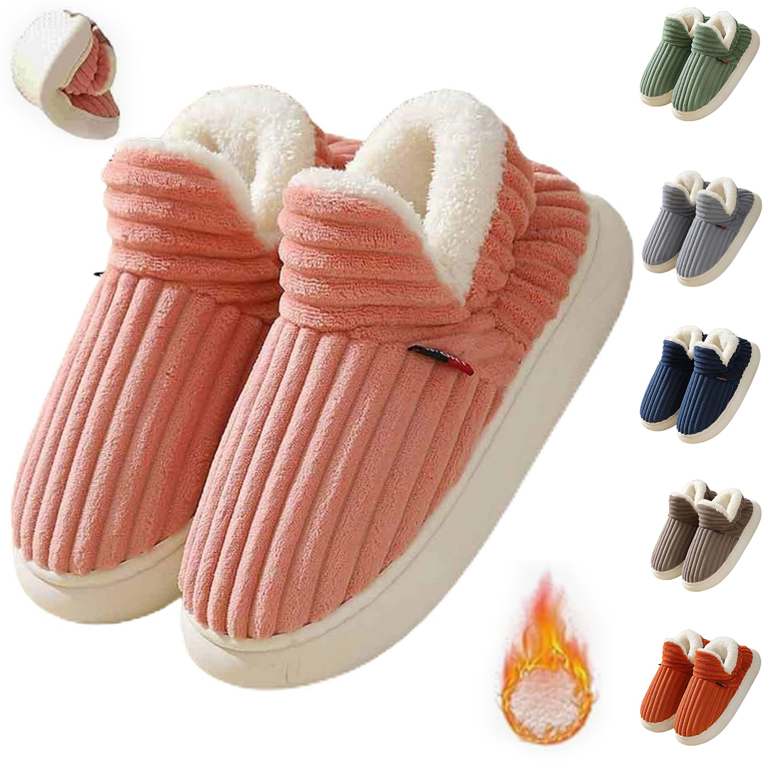 XDDLITP Fluffy Slippers for Women, Puffy Slipper for Men, Cloud-Shaped ...