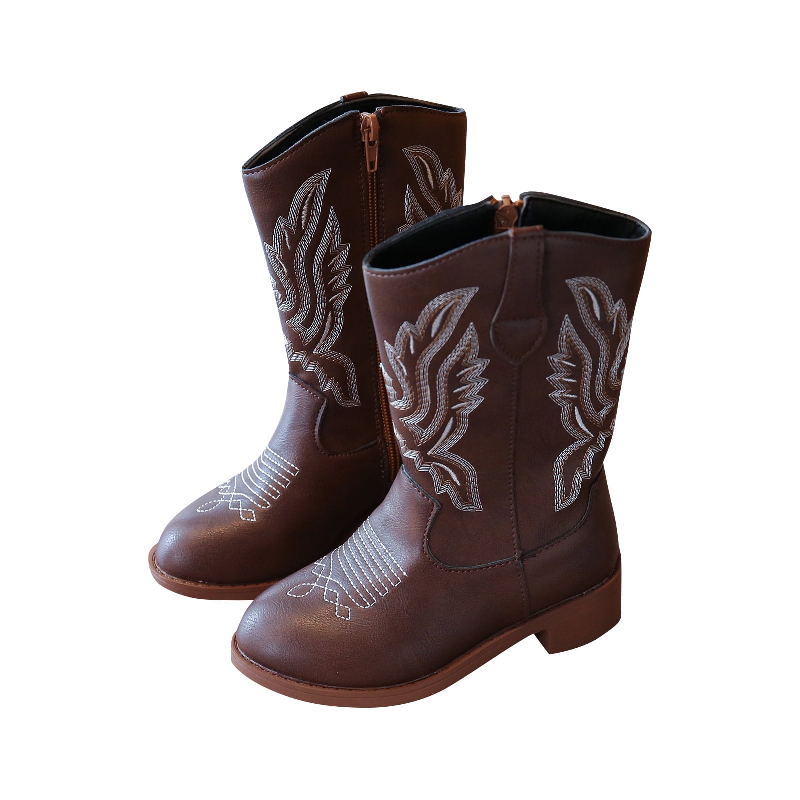 XDDLITP Girls Cowboy Boots Western Embroidery Party Birthday Cowgirl ...