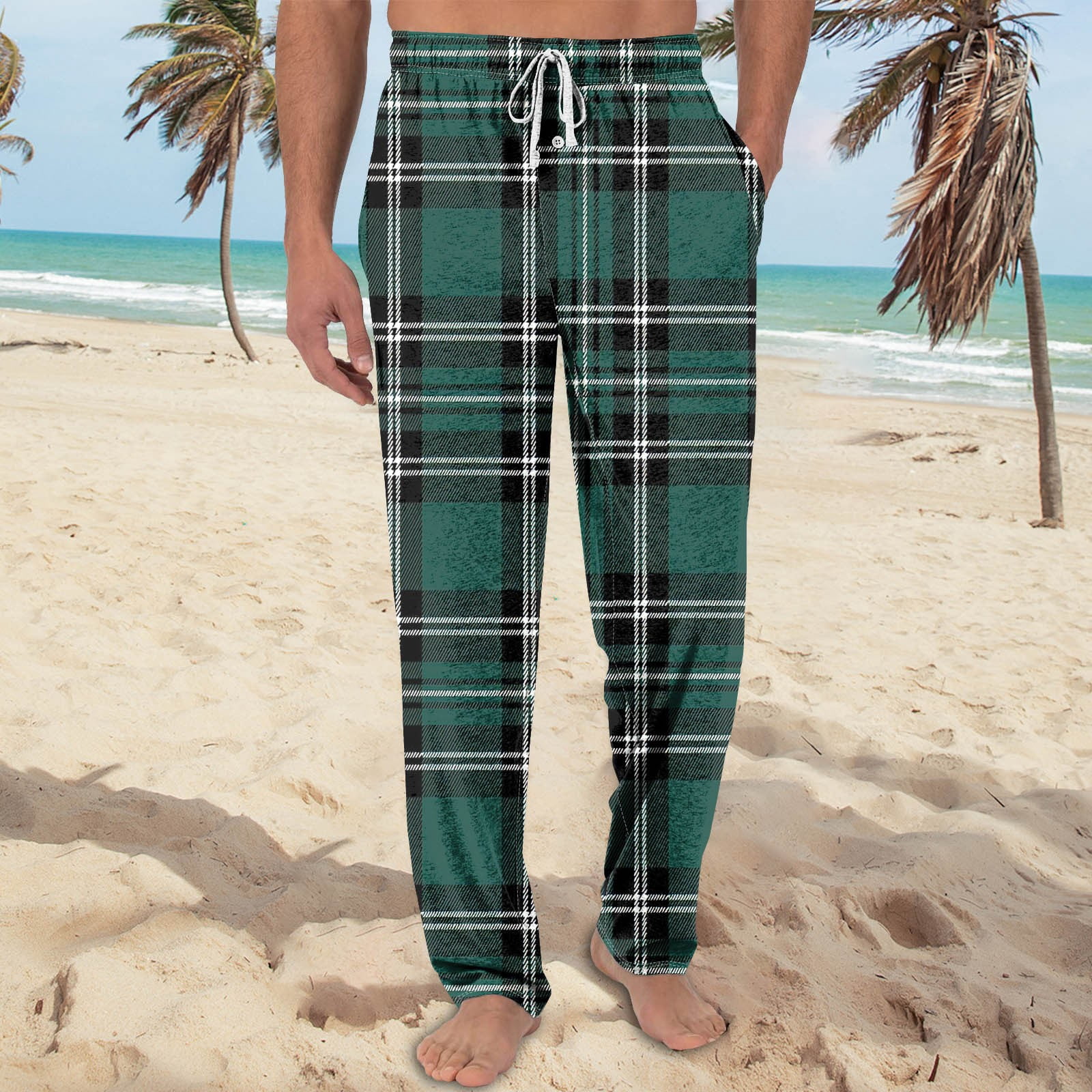 XDDLITP Plaid Pants for Men Checkered Pajama Pants Comfy Plaid Flannel ...