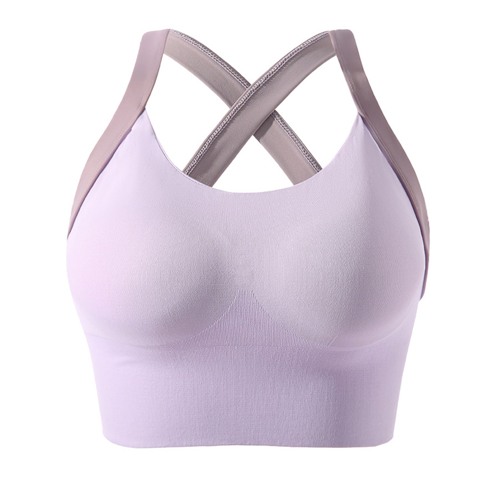 XDDLITP Women High Support Sports Bras Criss-Cross Back Strappy Straps ...