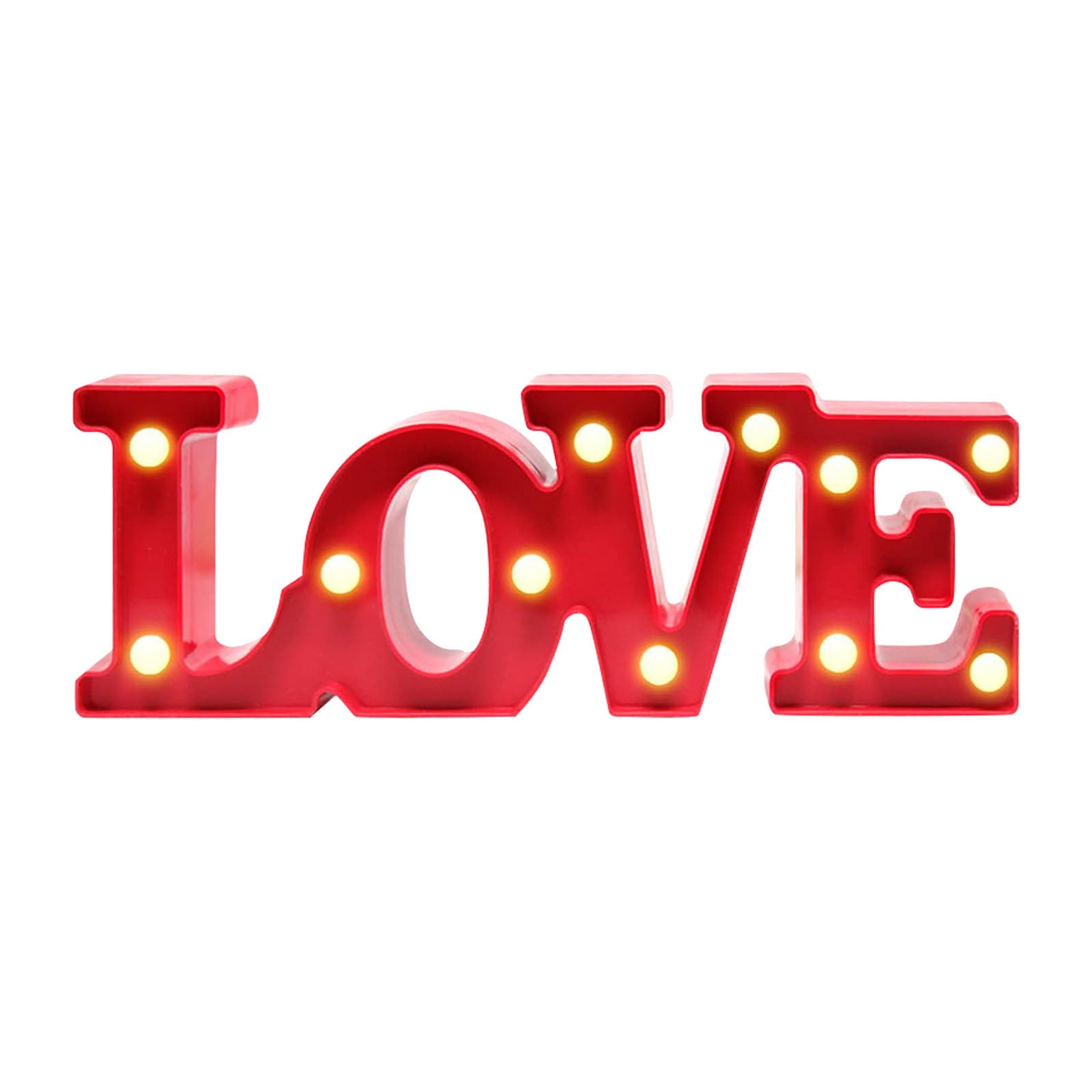 XDDST 11.8 Inch LED LOVE Word Luminescent Modeling Light Outdoor Scene ...