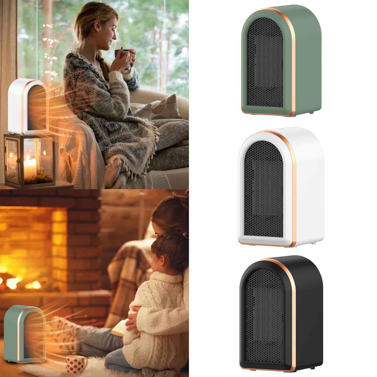 XDDST 1200W Electric Space Heater PCT Electric Heating Portable Energy ...