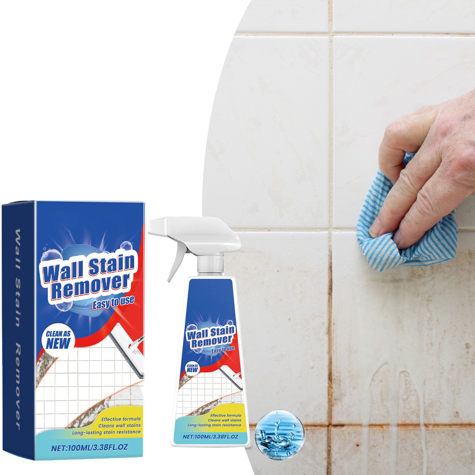 XDDST 2 Pack Kitchen Heavy Oil Cleaner 2025 Upgrade Bathroom Wall ...