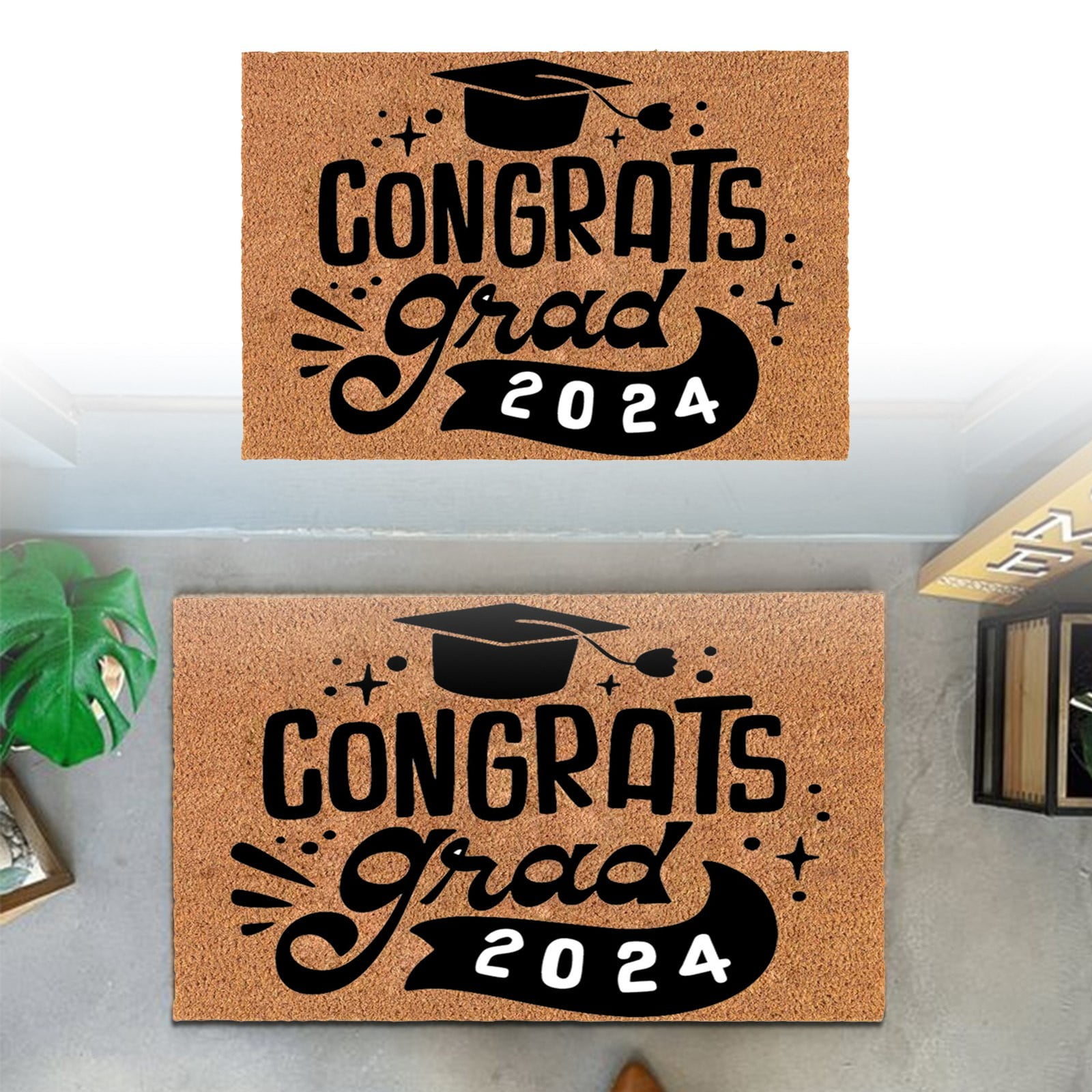 XDDST 2024 Graduation Season Velvet Floor Mats Funny Graduation Season ...