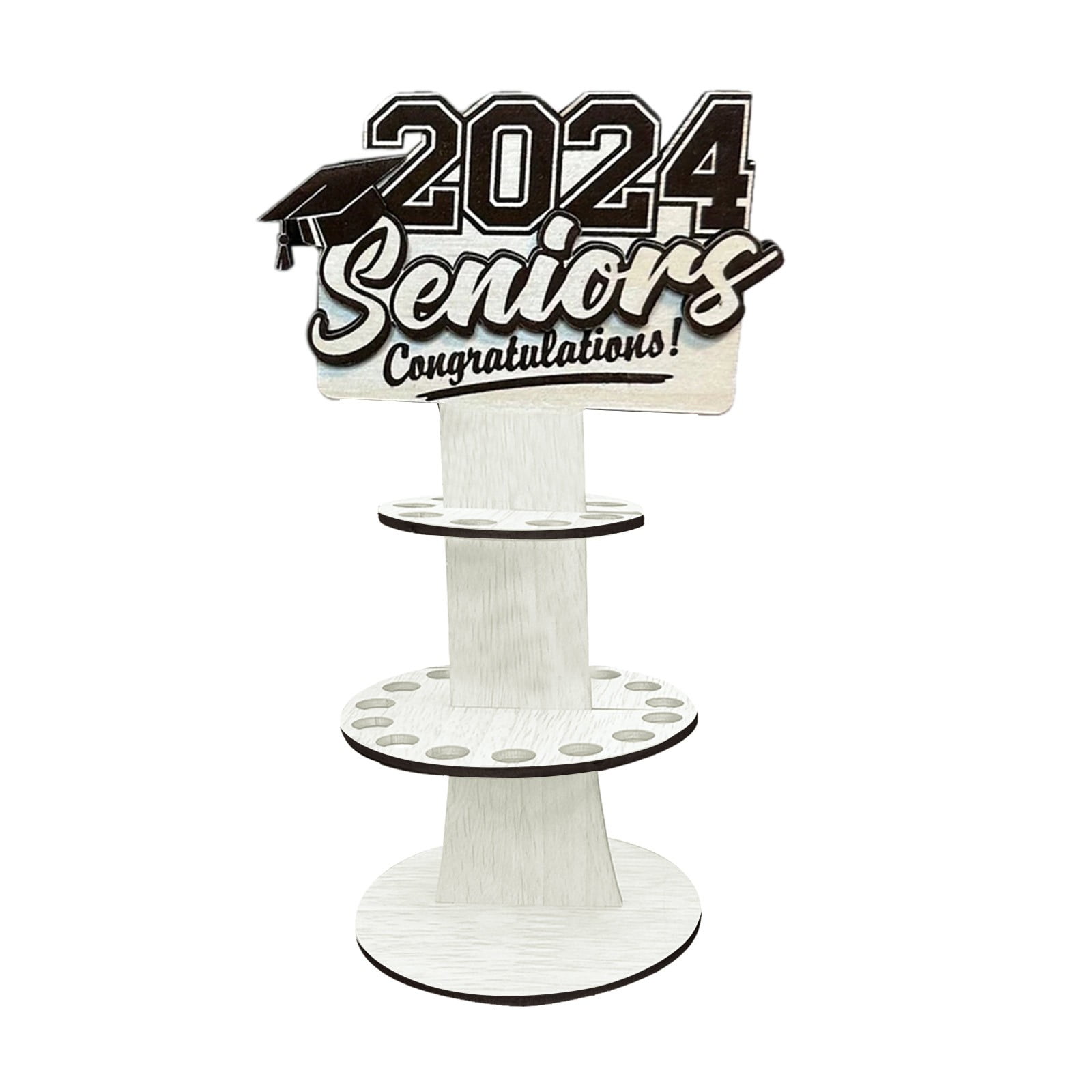 XDDST 2024 Wooden Graduation Holder with 20 Holes 2025 Graduation ...