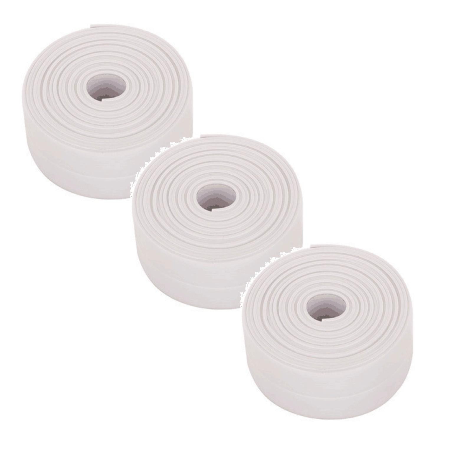 XDDST 3 Pack Caulk Strip PE Self Tape Sealing Tape Strip Wall Sealant ...