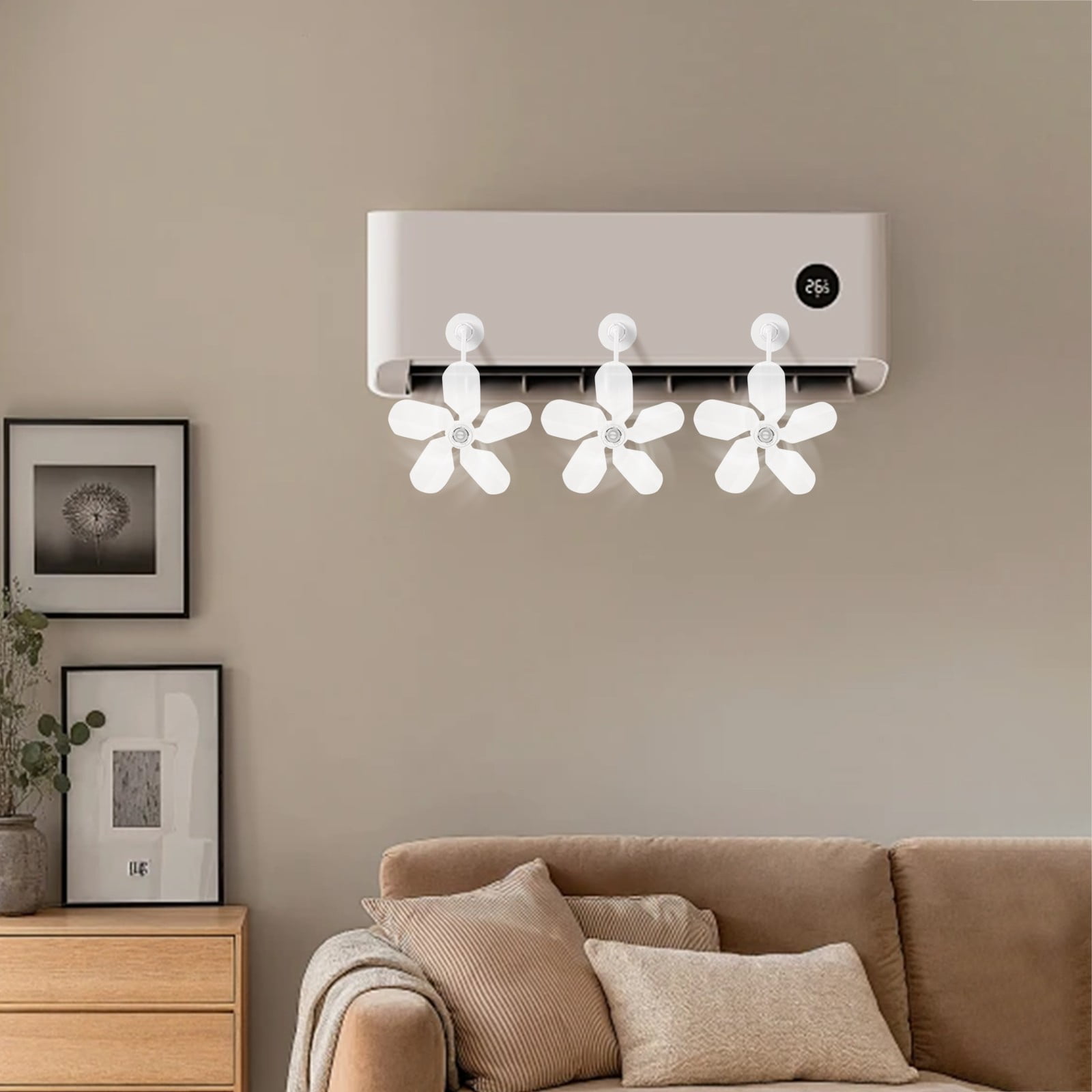 XDDST 3 Pieces Air Conditioner Deflector Fan Deflector 360° Angles ...