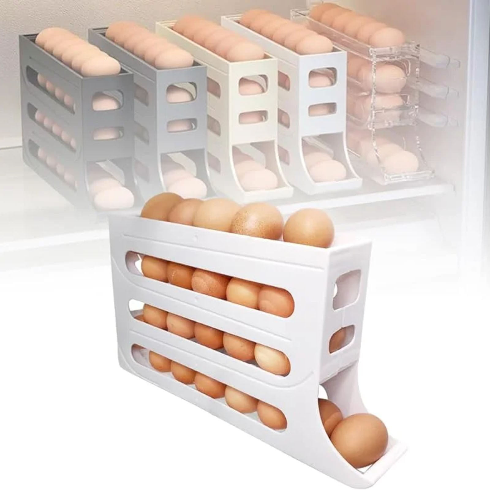 XDDST 30 Eggs Egg Holder 4 Tiers Egg Holder For Fridge Automatic ...
