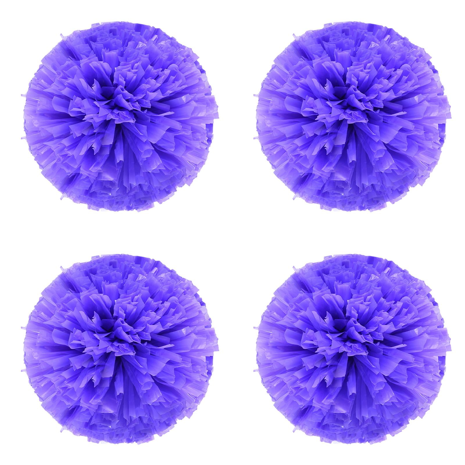 XDDST 4 Pairs Dance Flower Cheerleader Accessories Round Metallic Foil ...