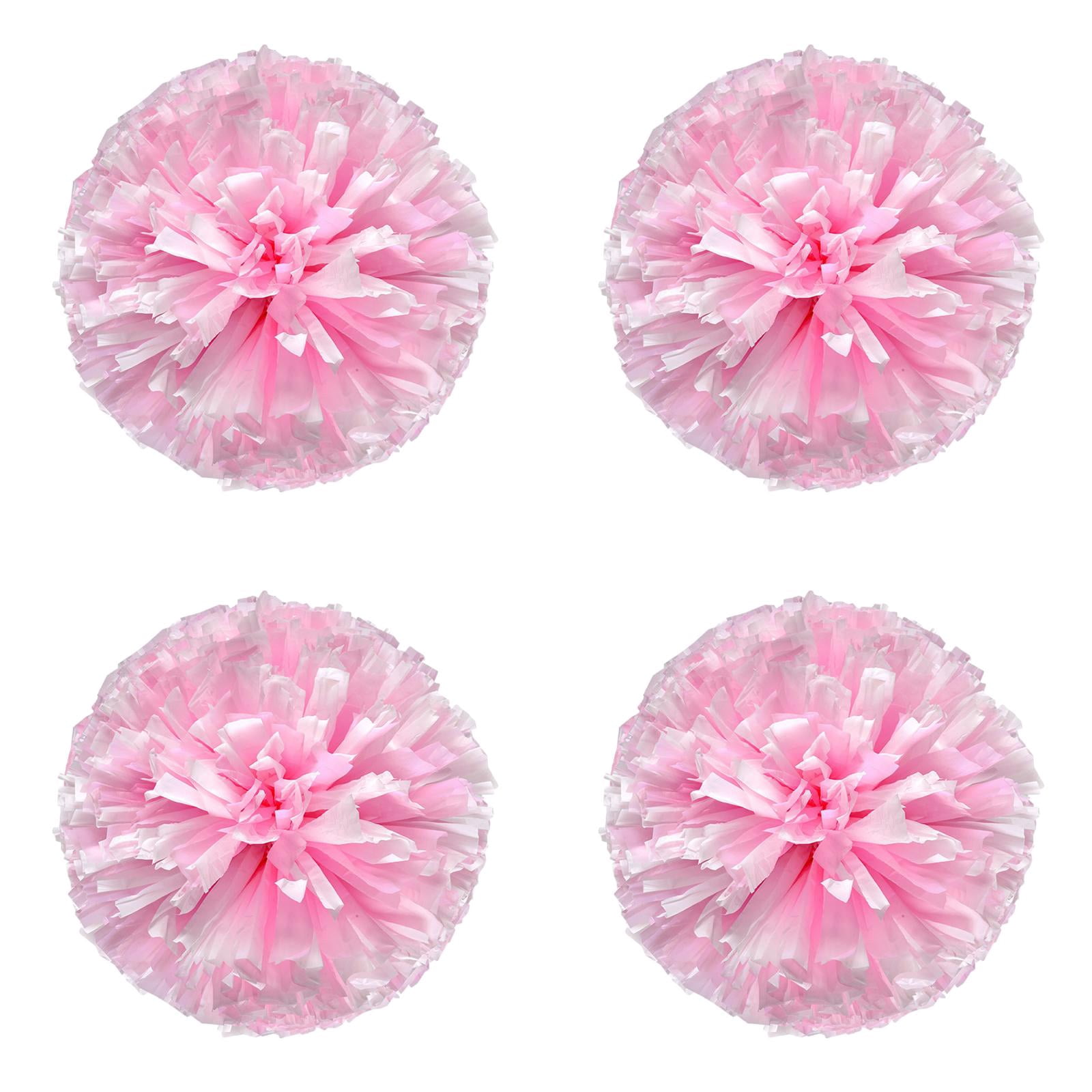 XDDST 4 Pairs Dance Flower Cheerleader Accessories Round Metallic Foil ...