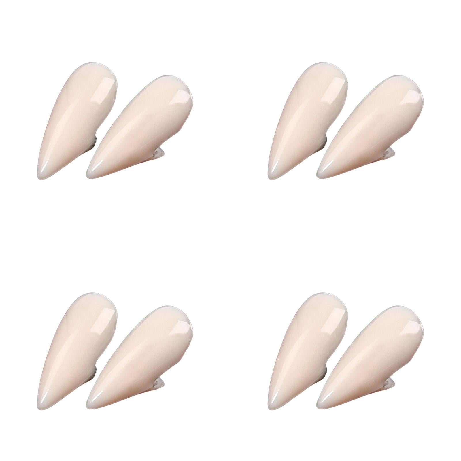 XDDST 4Pairs Realistic Tooth Party Prank Teeth Props Not Scratch The ...