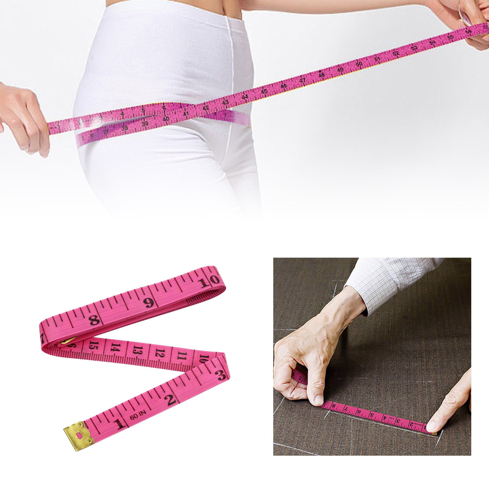 XDDST 4Pcs 150cm Thickened Colorful Waist Soft Ruler Clothing Tape ...