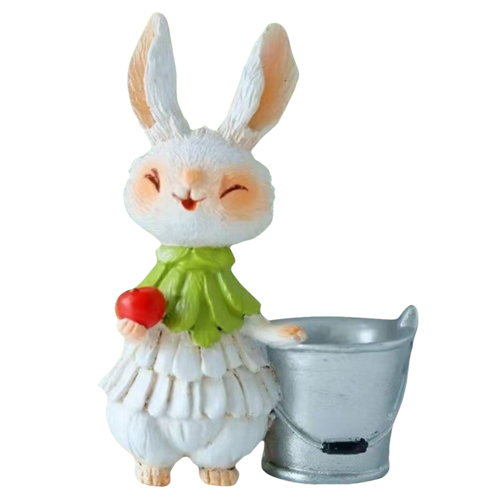 XDDST 5 Inch Bunny Rabbit Planter Resin Statue Cute Rabbit Shaped ...