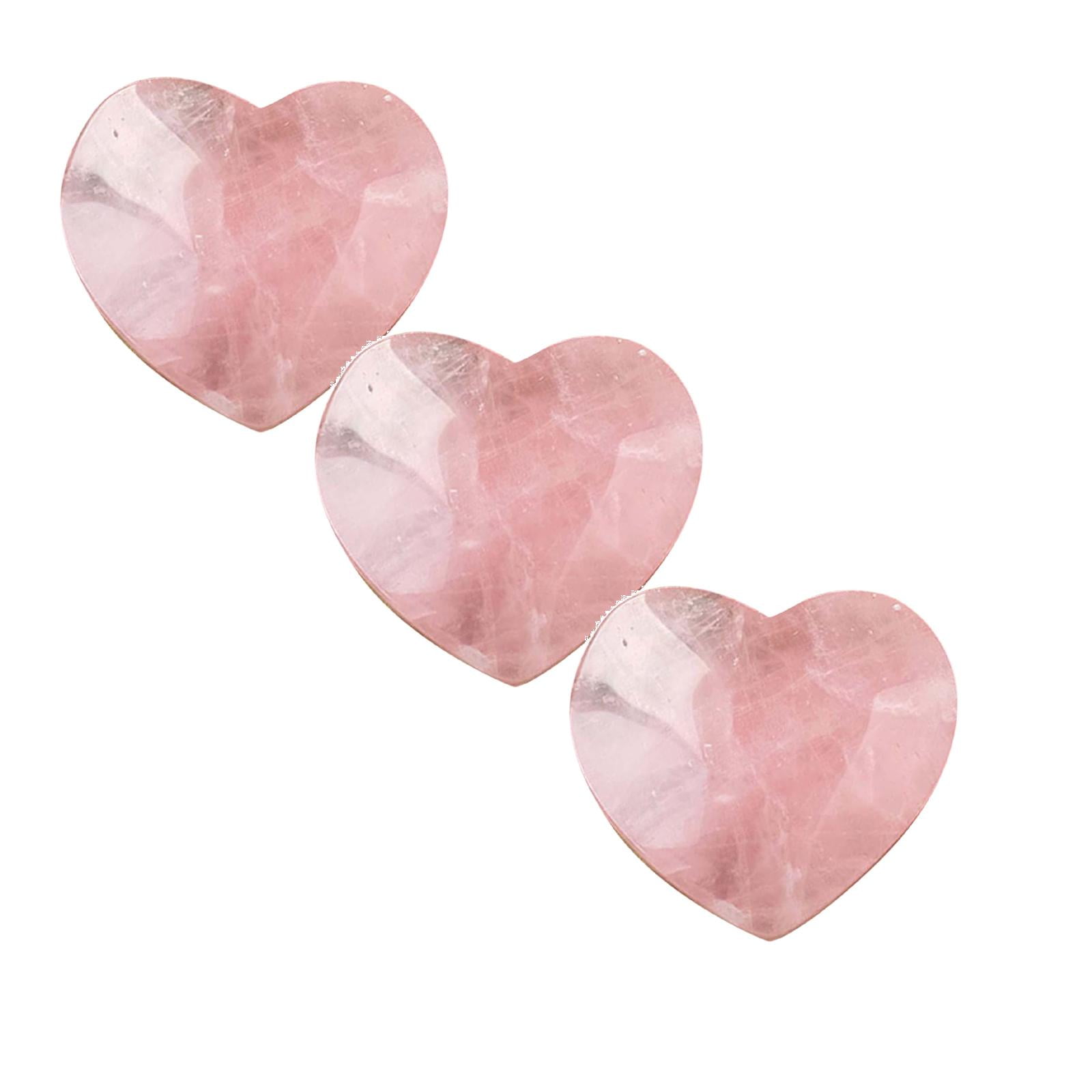 XDDST 50mm Rose Quartz Large Heart Stone Healing Gifts for Women ...