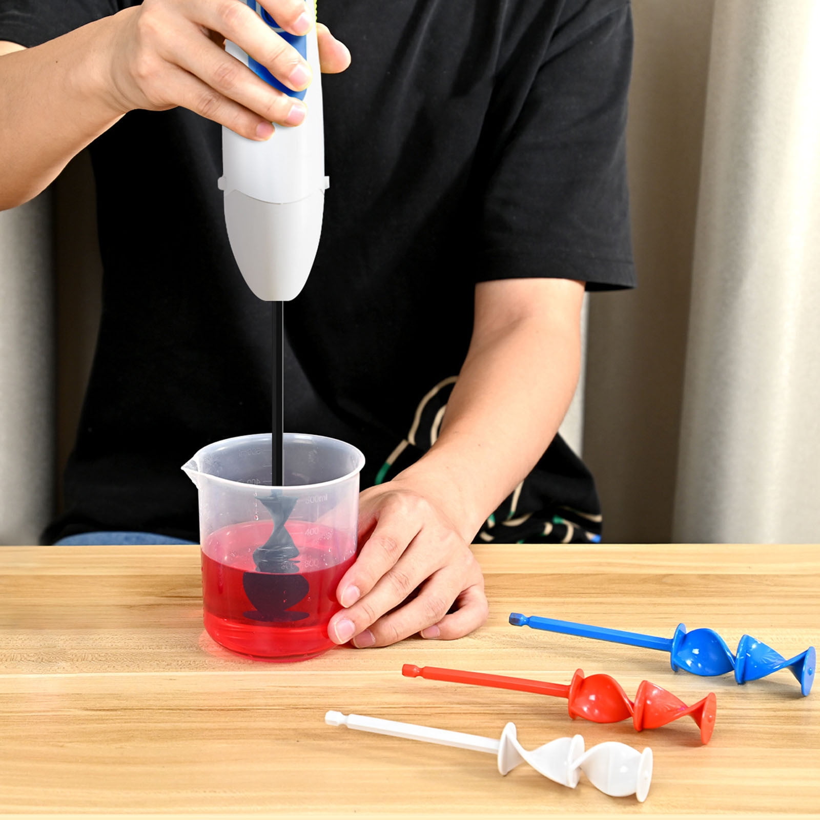 XDDST 8 Pieces Paint Mixer Drill Attachment Paint Mixer Resin Drill ...