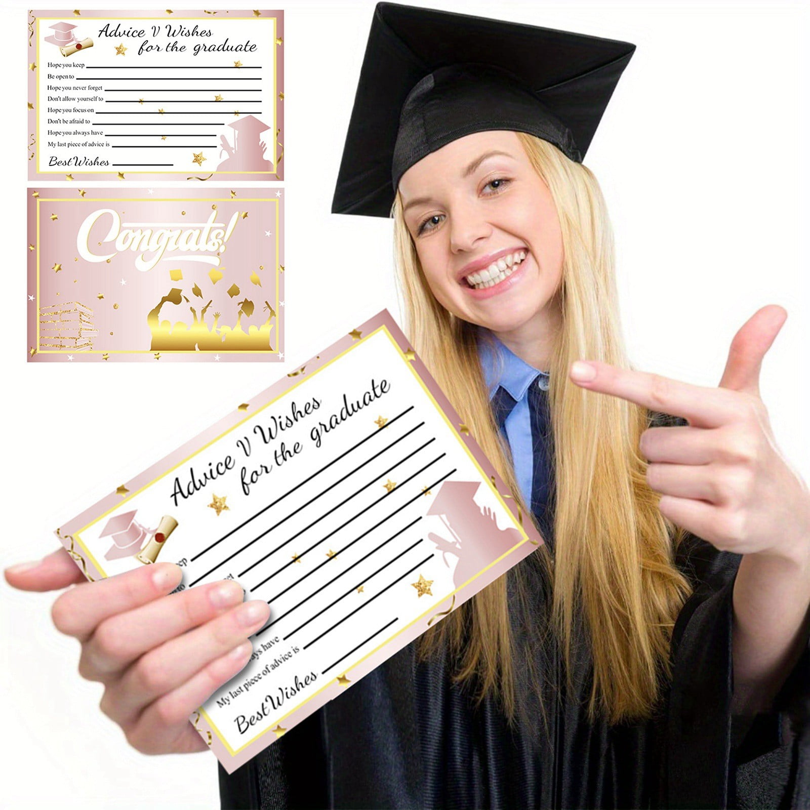 XDDST A Set Of 10 Sheets Happy Graduation Greeting Card Graduation ...