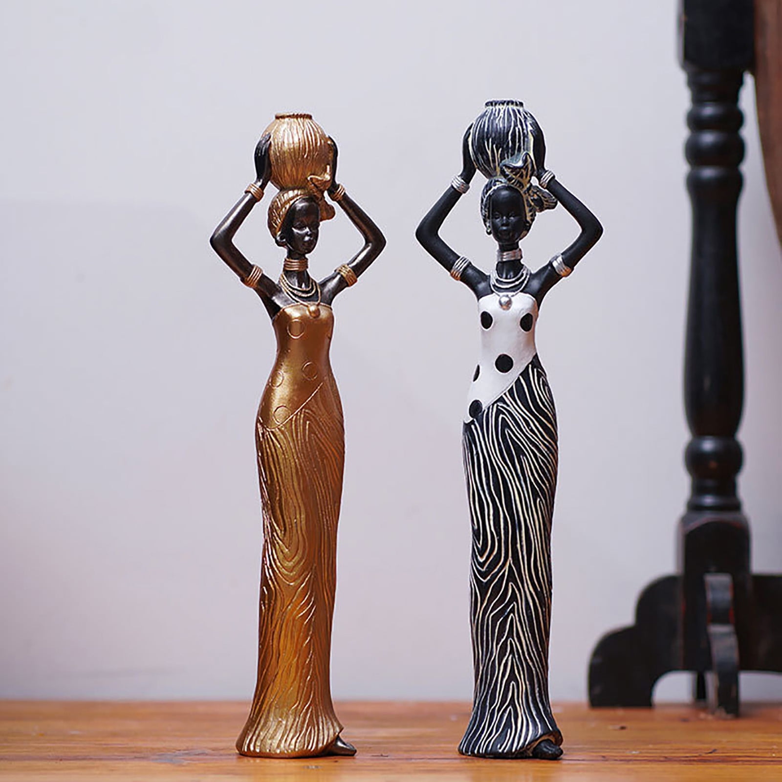 XDDST African Statues for Home Decor Sculptures Decorations for Living ...