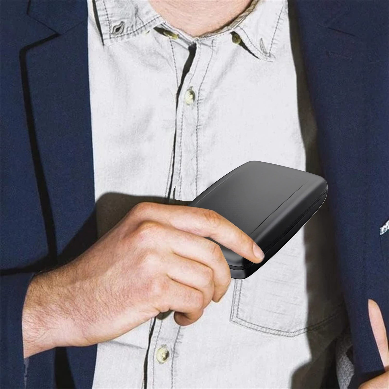 XDDST Aluminum Wallet Clip Multi Function Card Holder Card Holder RFID ...