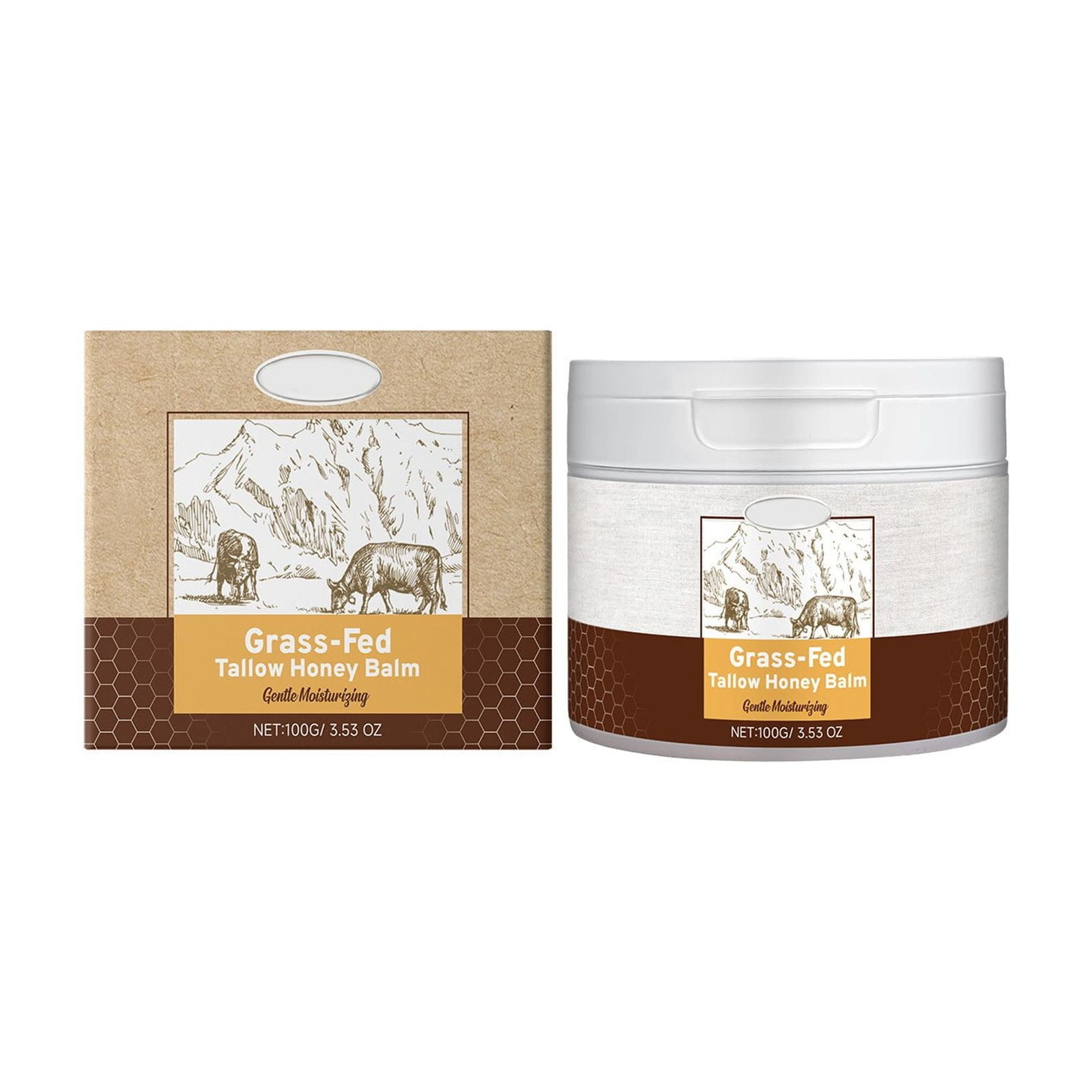 XDDST Beef Tallow Honey for Skin Moisturizer Cream Grass Fed Whipped ...