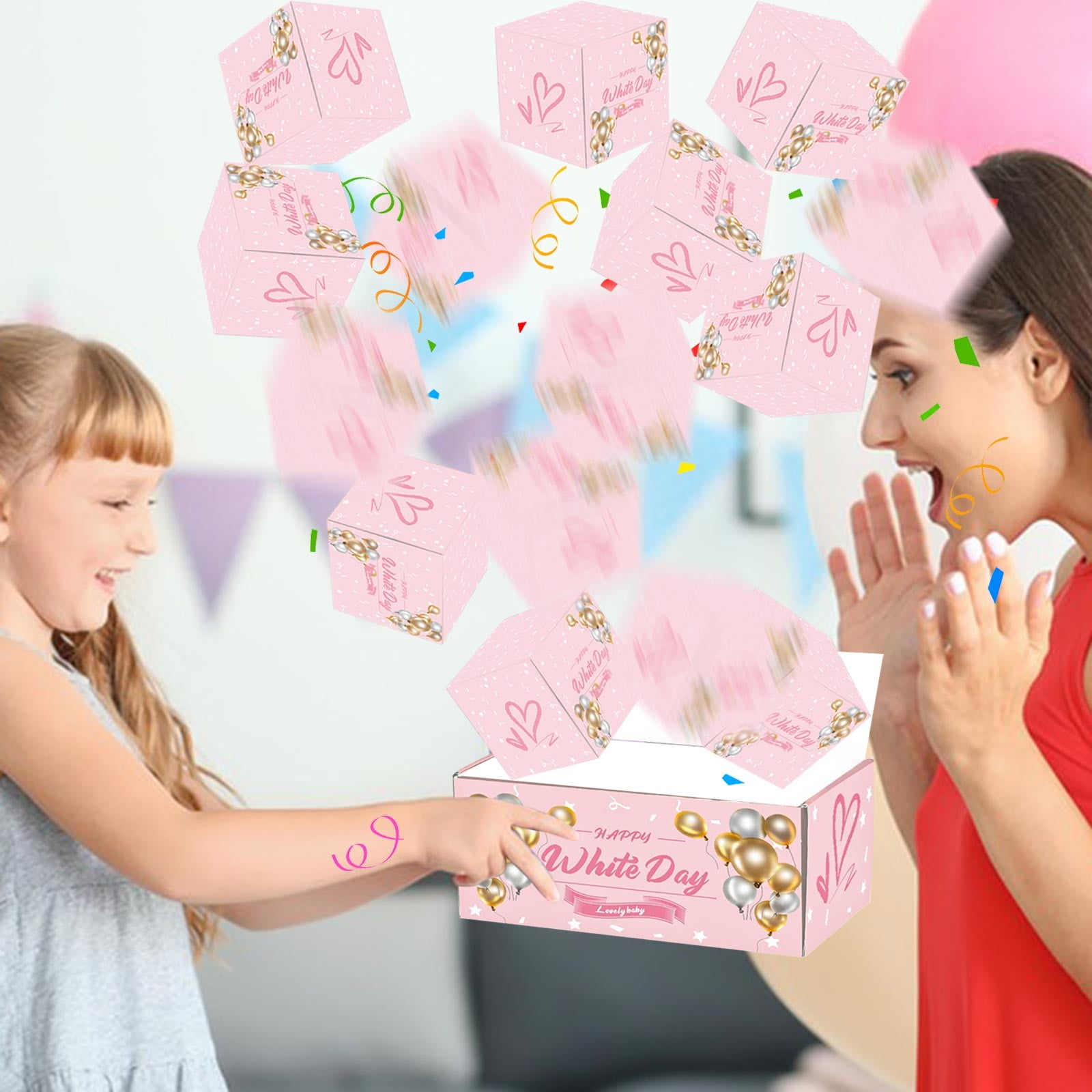 XDDST Birthday Surprise Pop-up Gift Box Folding Bounce Red Envelope Box ...