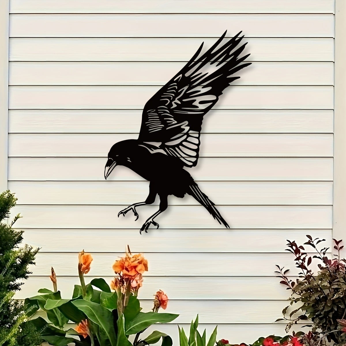 XDDST Crow Metal Wall Art Crow Wall Decoration Crow Wall Decoration ...