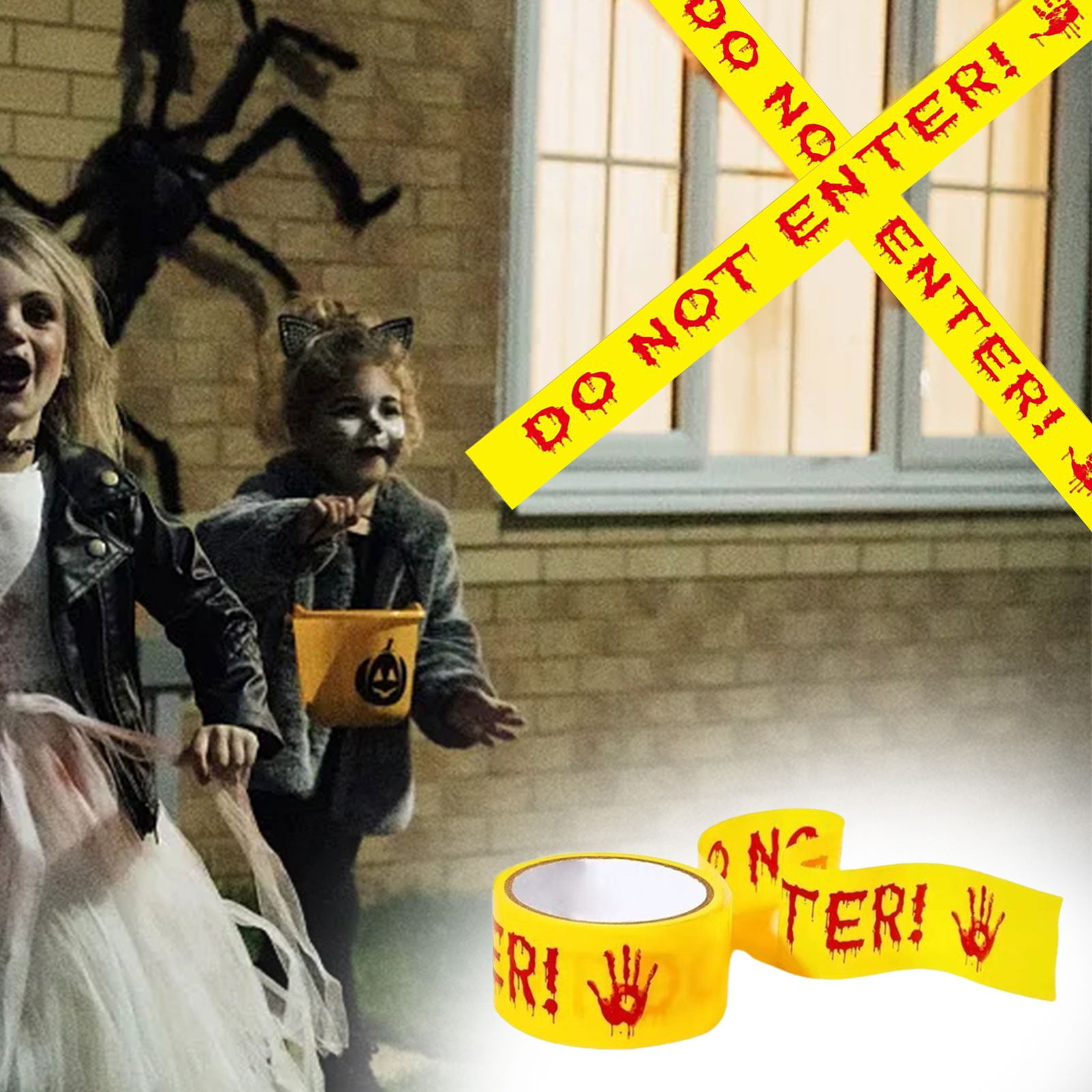 XDDST Decoration Scary Caution Tape 1.89inch X 984.25in Do Not Enter ...