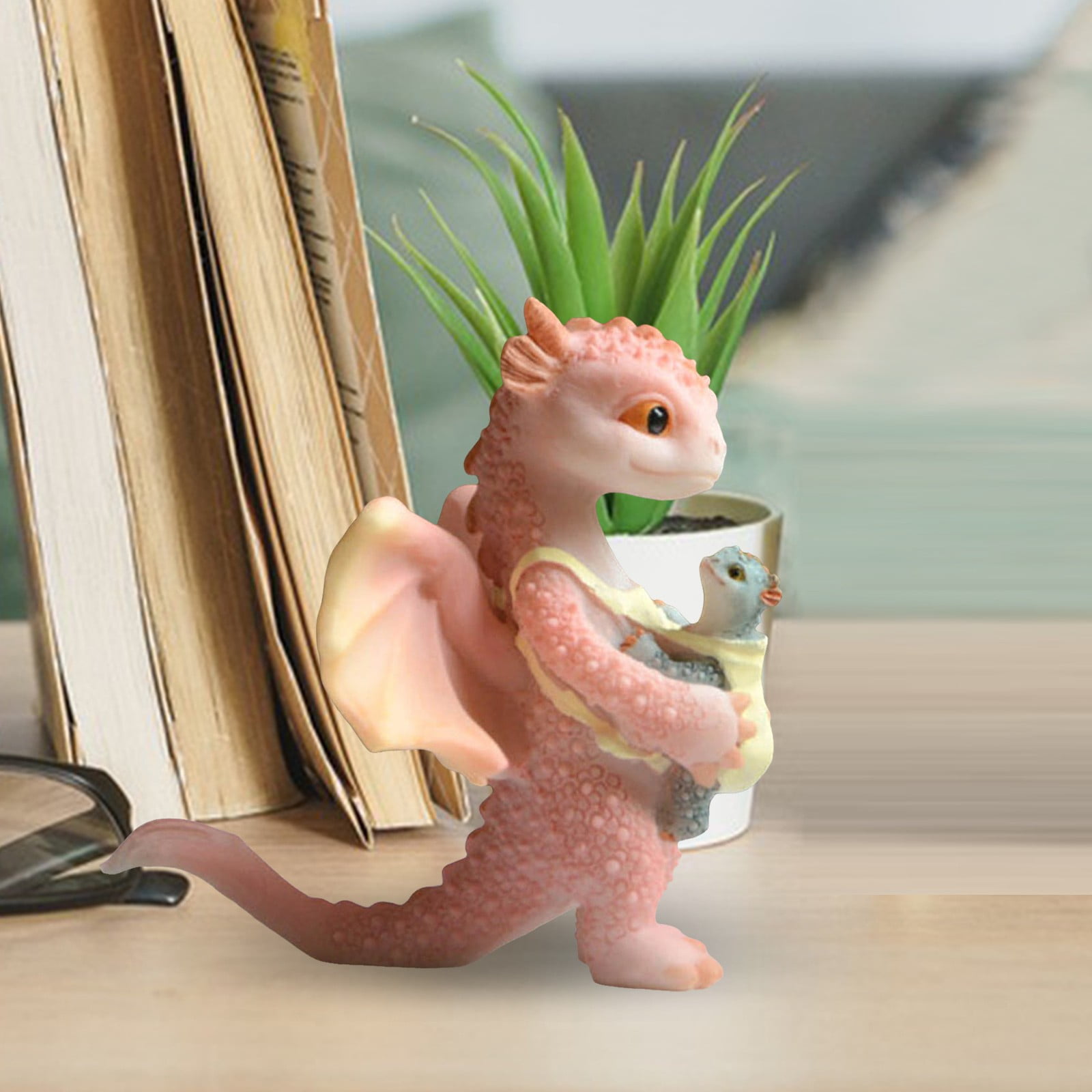 XDDST Dragon Statue Mini Dragon Figurine Resin Home Decor Cute ...