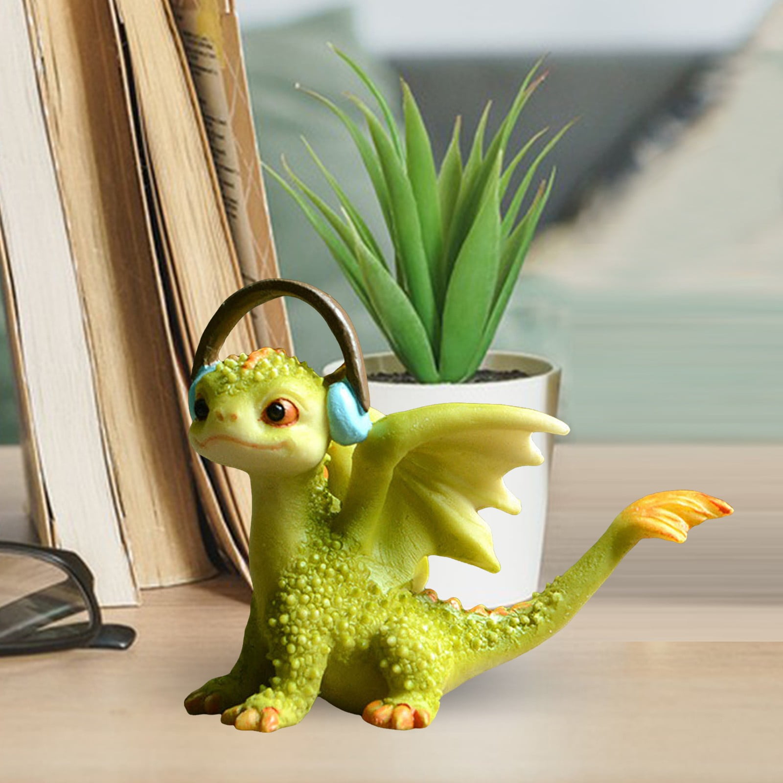 XDDST Dragon Statue Mini Dragon Figurine Resin Home Decor Cute ...