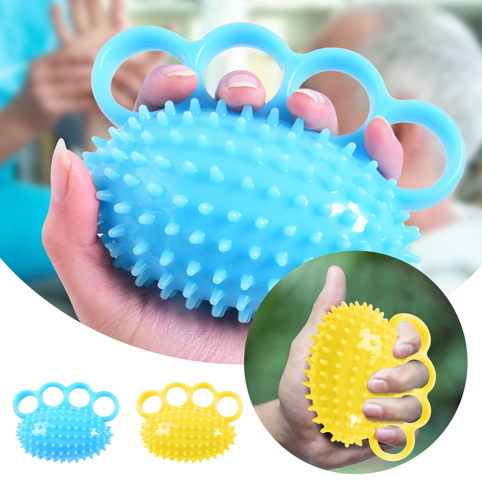 XDDST Finger Exerciser Hand SqueezeBall,Hand Grip Strength Trainer ...