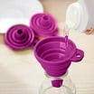 Silicone Collapsible Funnel, Food Grade Foldable Kitchen Funnels Hopper ...
