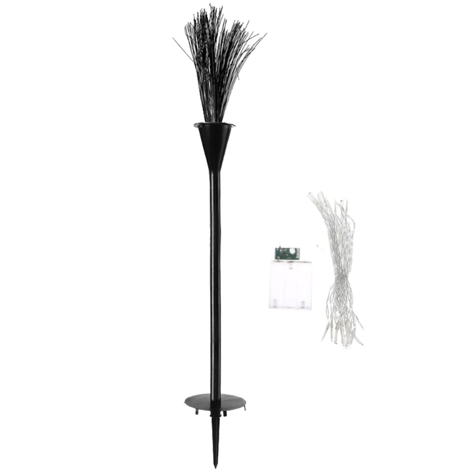 XDDST Garden Patio Decoration Witch Light Up Witch Broomstick Markers ...