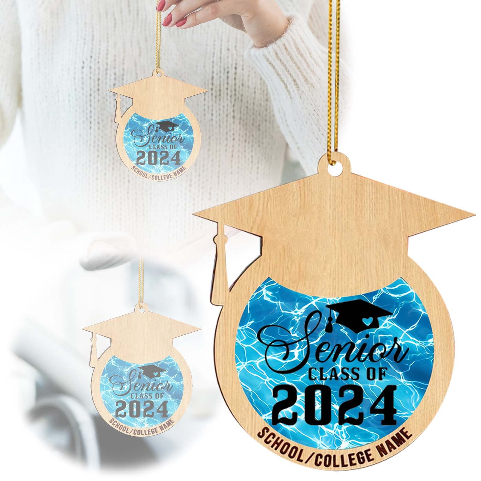 XDDST Graduation Season Wooden Pendants Graduation Season Wooden ...