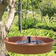 Songbird Essentials 13in Round Bird Bath, Outdoor Glass Hanging ...