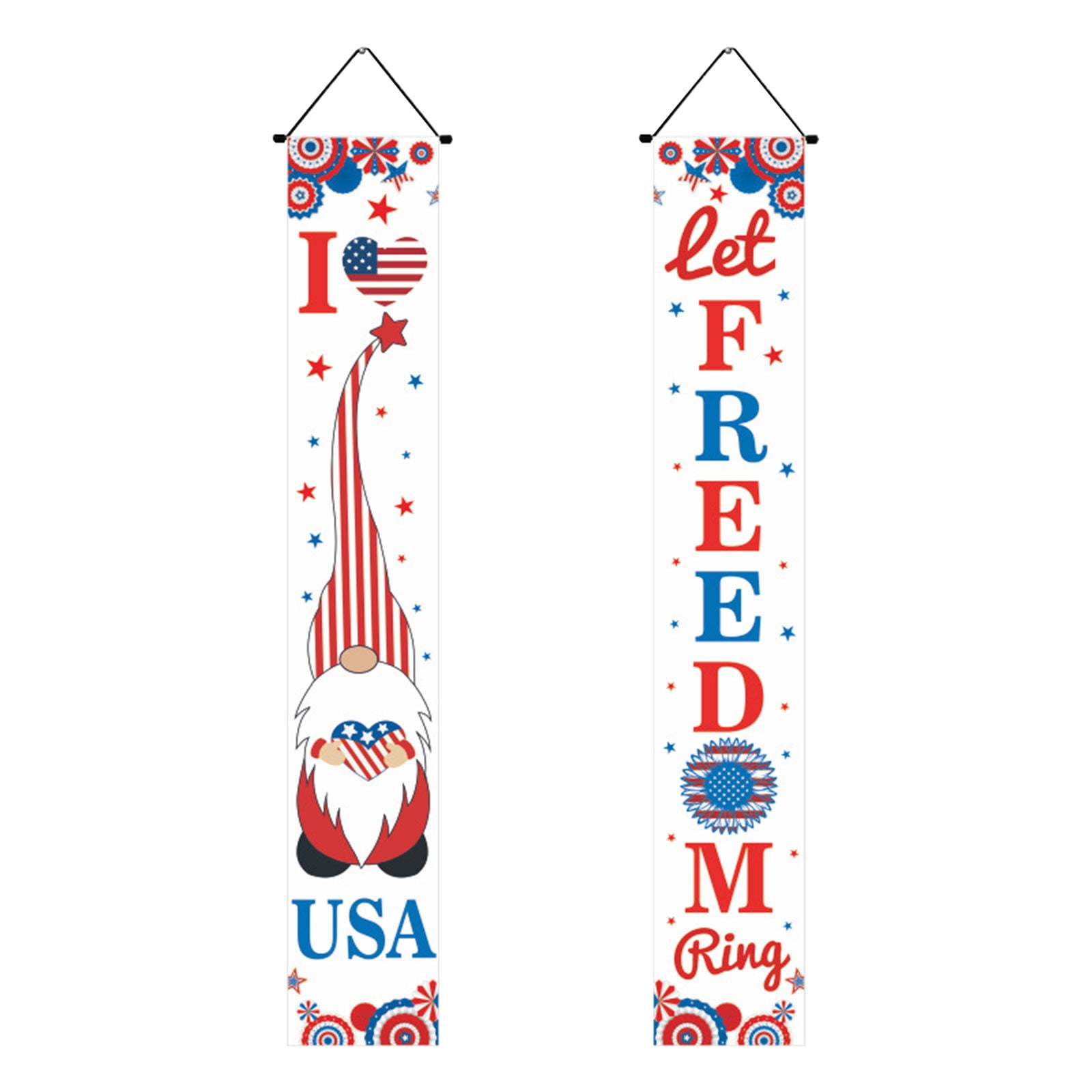 XDDST Independence Day Door Court Decoration Door Banner Couplet ...