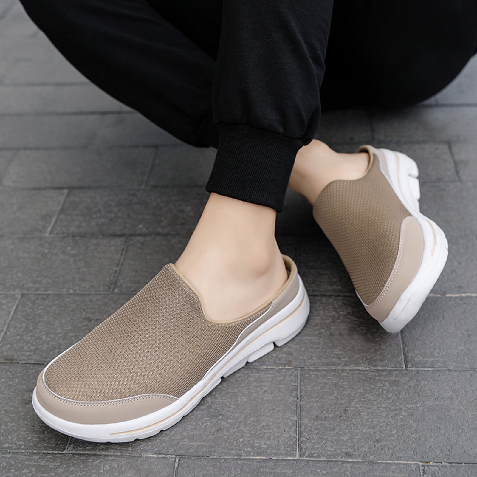 XDDST Large Size Women's Business Casual Shoes Flat Couple Casual Solid ...