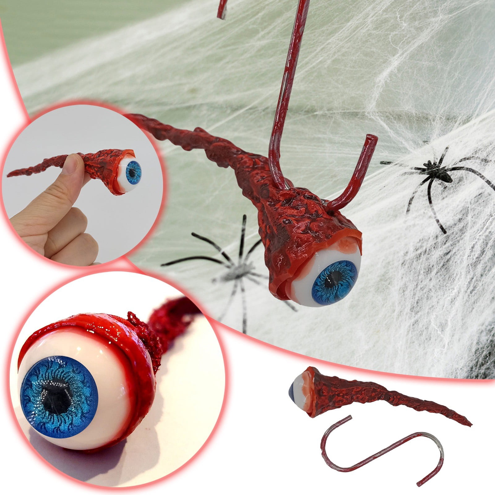 XDDST Outdoor Halloween Decorations Yard Dead Head Props Size Ripped ...