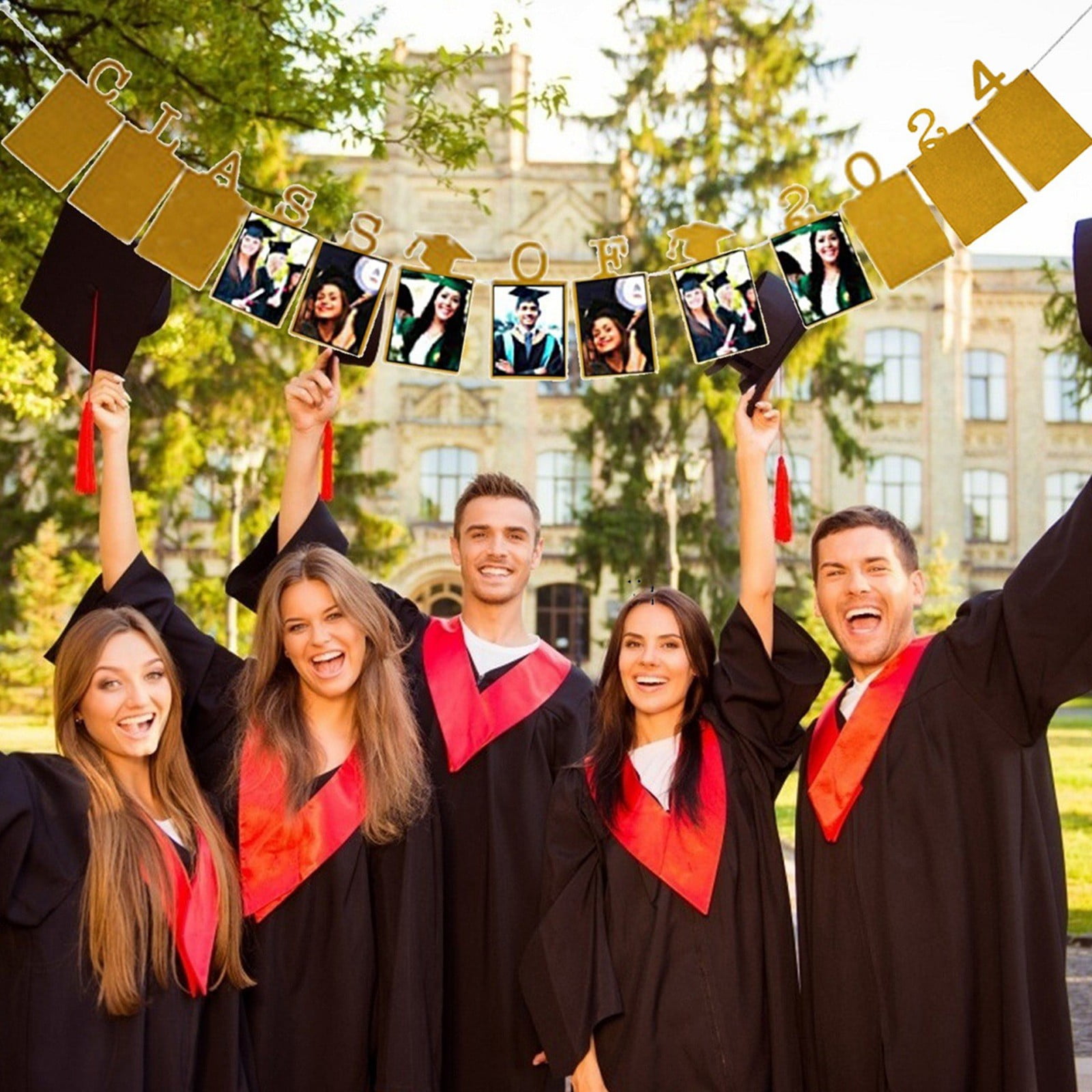 XDDST Photo Graduation Hanging 2024 Decorations Graduation Banners ...