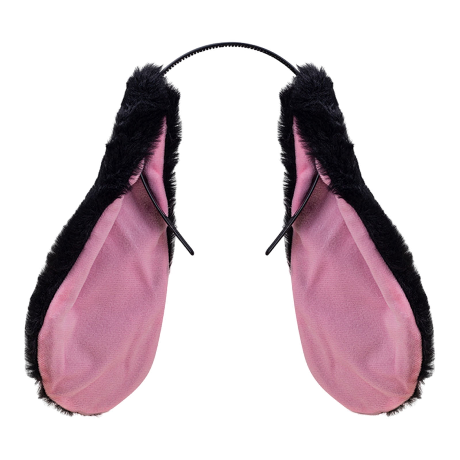 XDDST Plush Bunny Ear Hairbands Rabbit Animal Ears Furry Headband ...