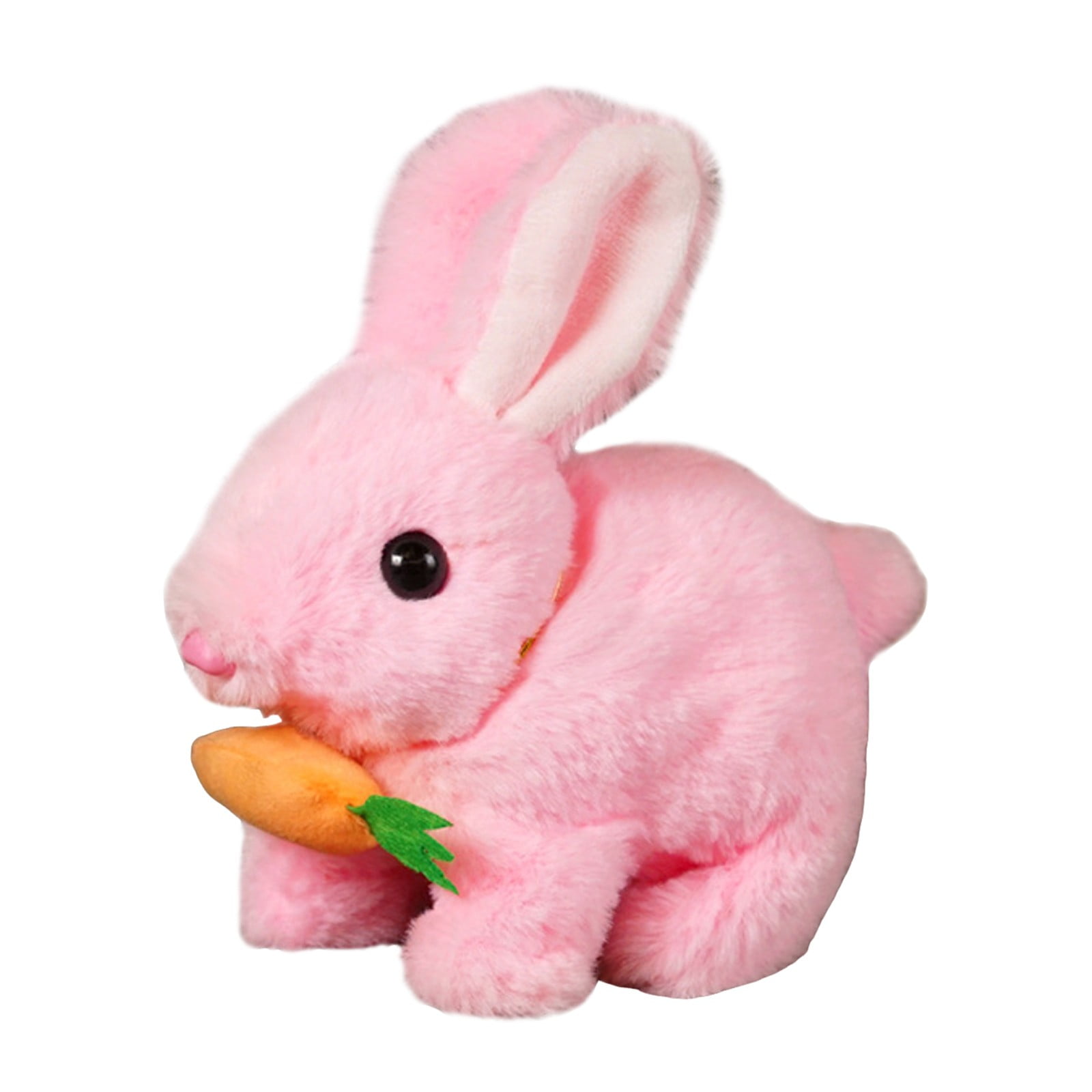 XDDST Realistic Electric Bunny Plush Toy Jumping Squeaky and Ears ...